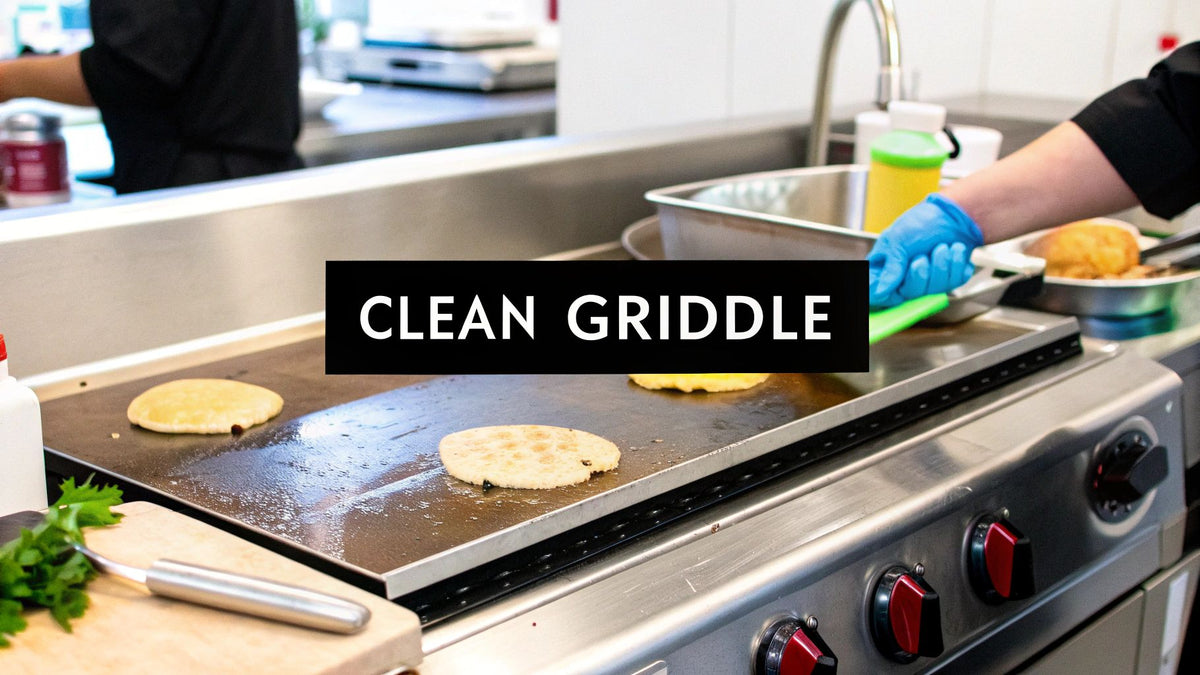 How to Clean a Commercial Griddle the Right Way — Griddles.com