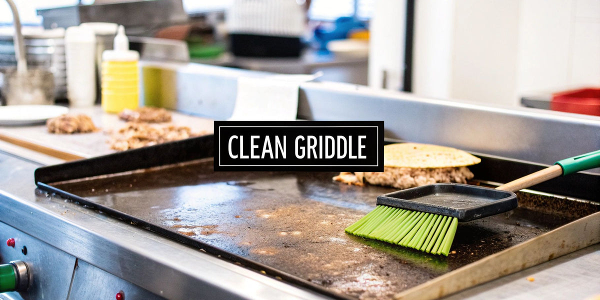 How to Clean a Commercial Griddle: Fast, Safe, and Deep-Clean Guide ...