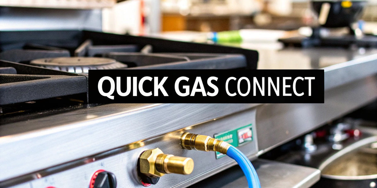 Quick Connect Gas Fittings for Commercial Griddles — Griddles.com